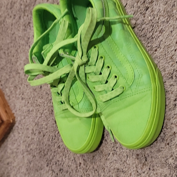 Vans | Shoes | Neon Green Checkered Vans | Poshmark